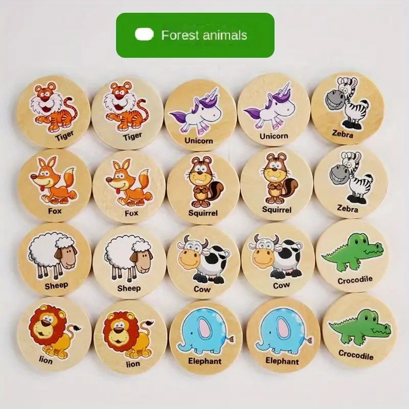 Memory boosting Wooden Puzzle game, Concentration Training Toy