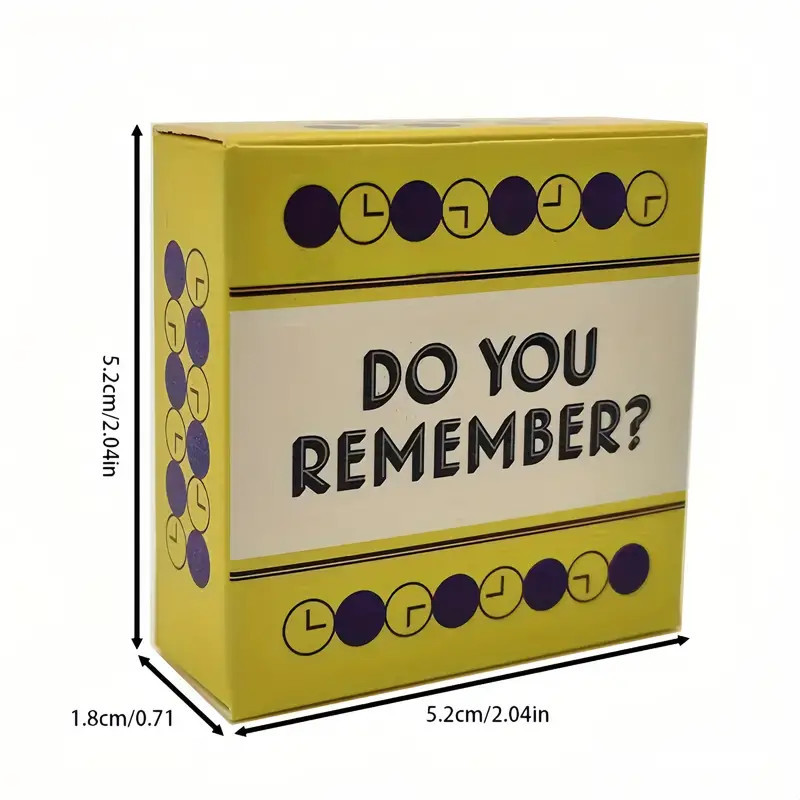 do you remember? card game/ family time card game