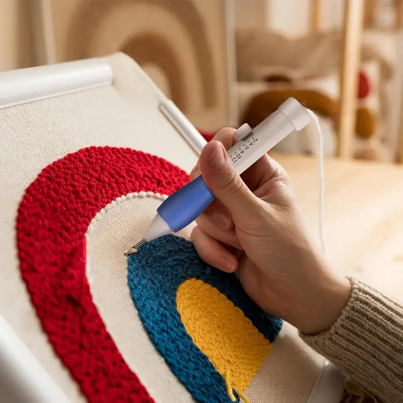 DIY Magic Embroidery Pen Set with Adjustable needle Sizes for Fabric ...