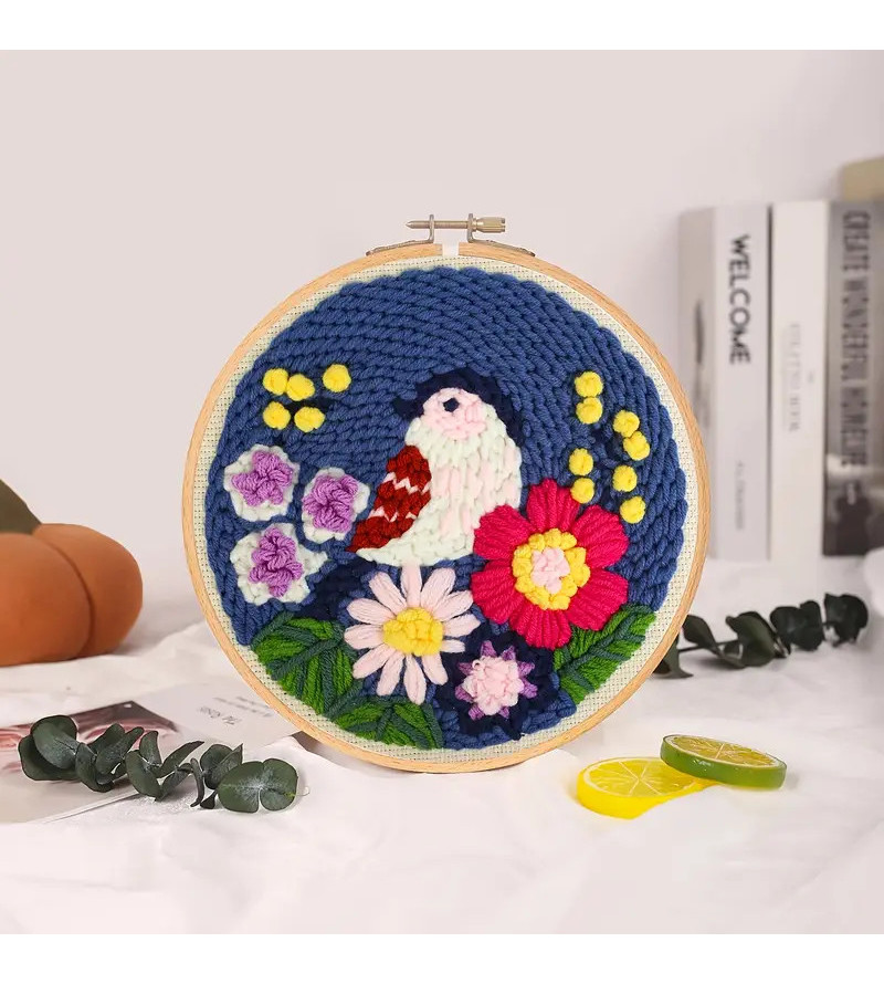 DIY Magic Embroidery Pen Set with Adjustable needle Sizes for Fabric ...